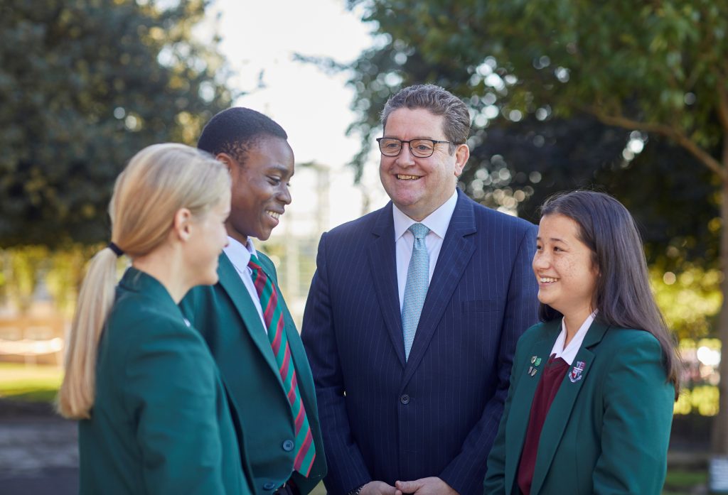 Headmaster with Students v3 | Woodhouse Grove School